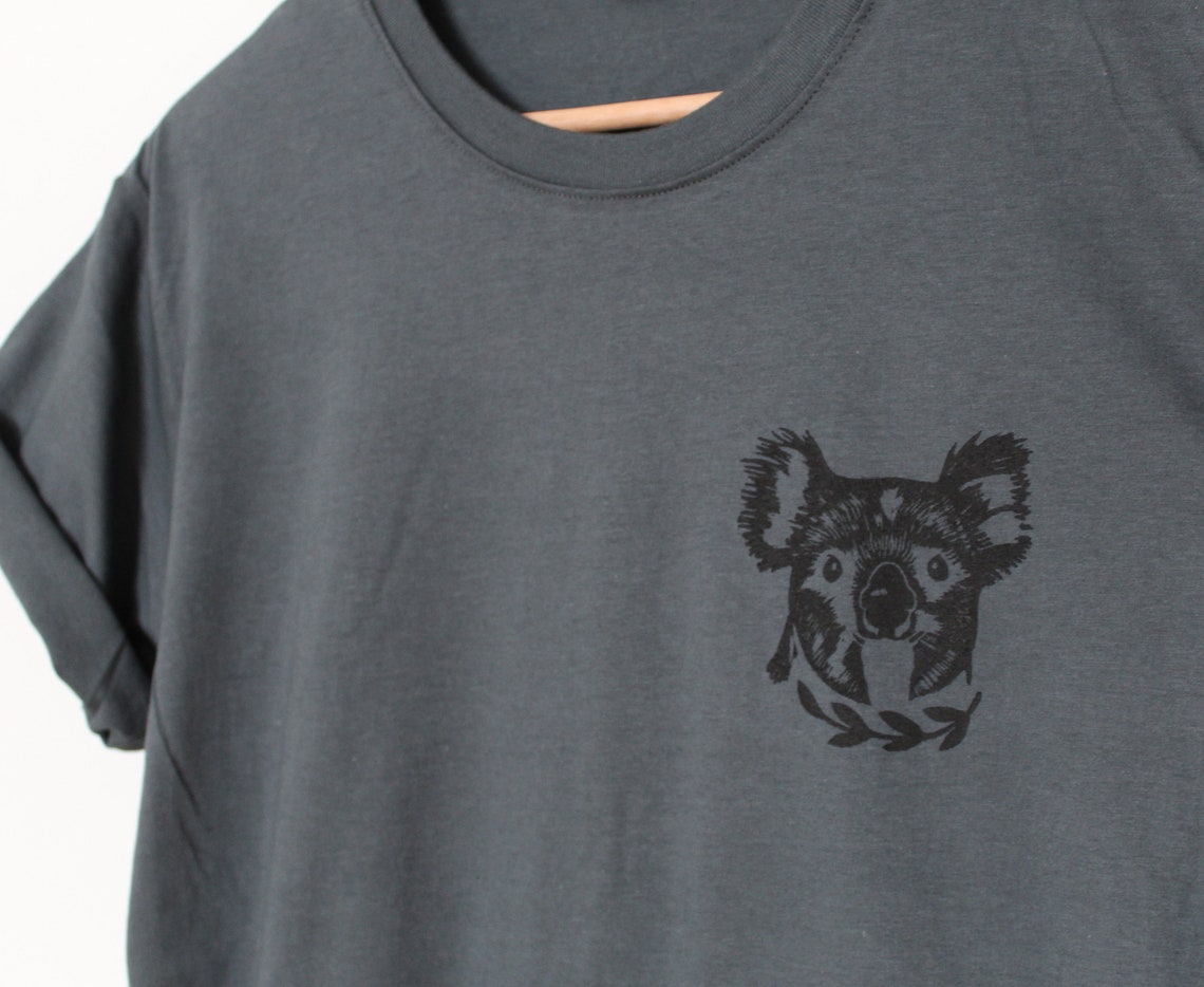 Koala T-shirt UNISEX Koala Bear Tshirt Hand Printed Animal - Etsy Canada