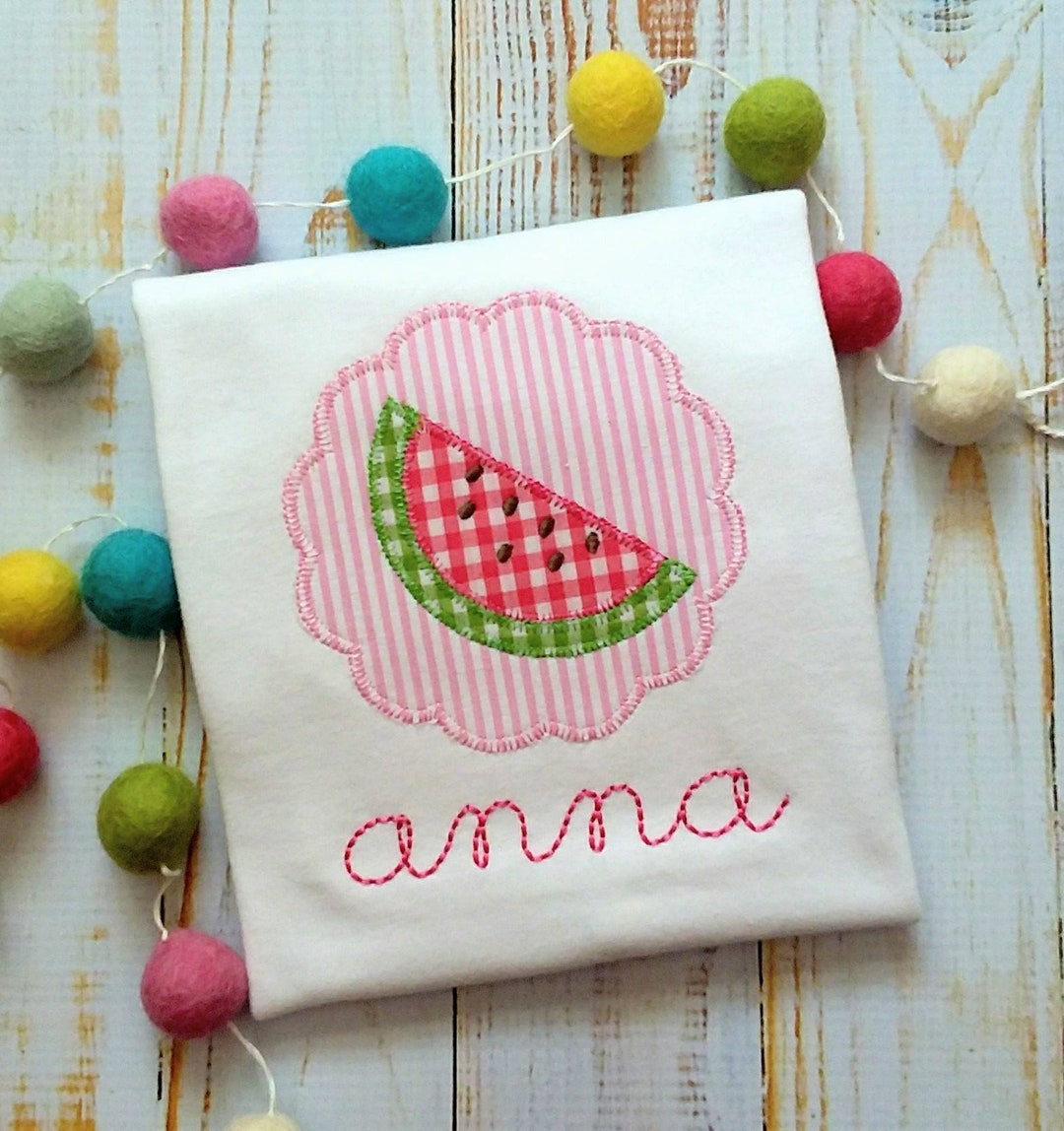 Personalized Watermelon Shirt / Girl Watermelon Shirt / Girl Watermelon ...