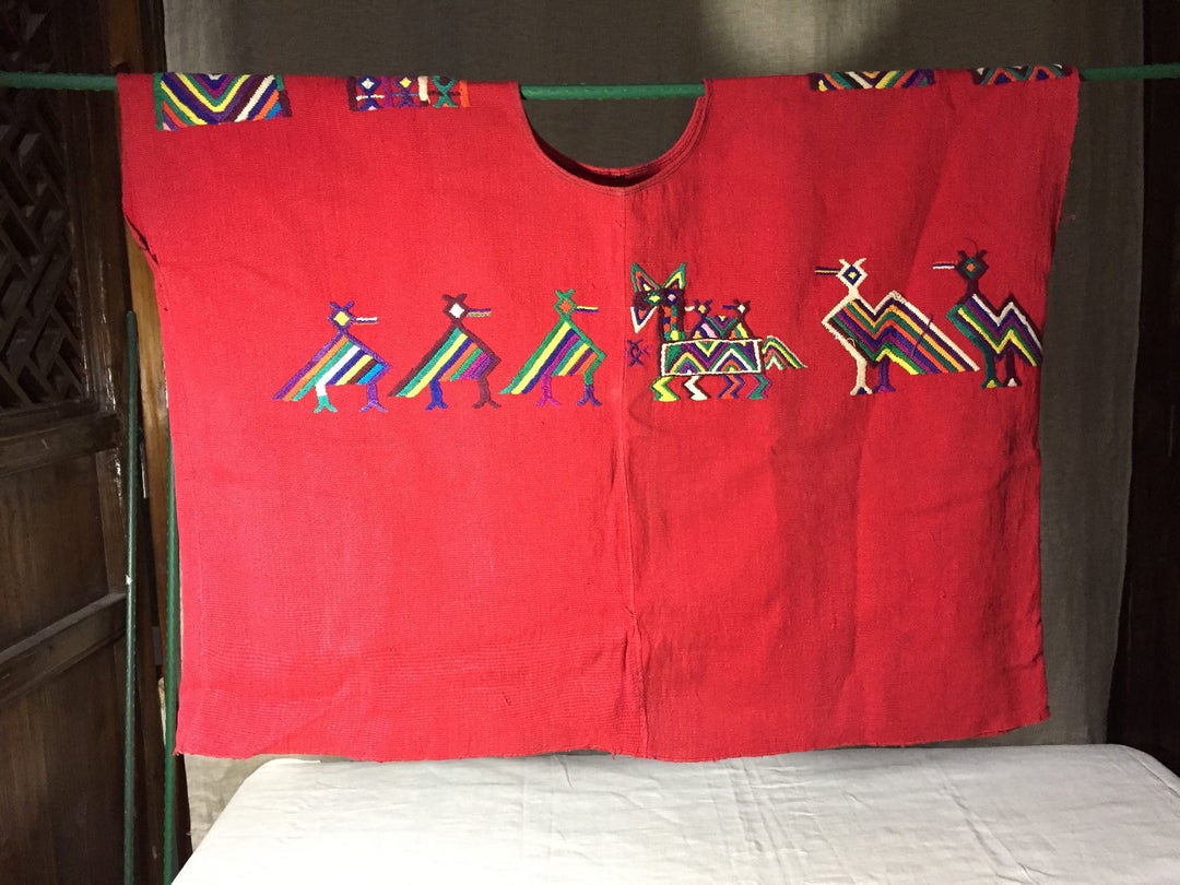 Vintage Red Chajul Huipil From Guatemala - Etsy