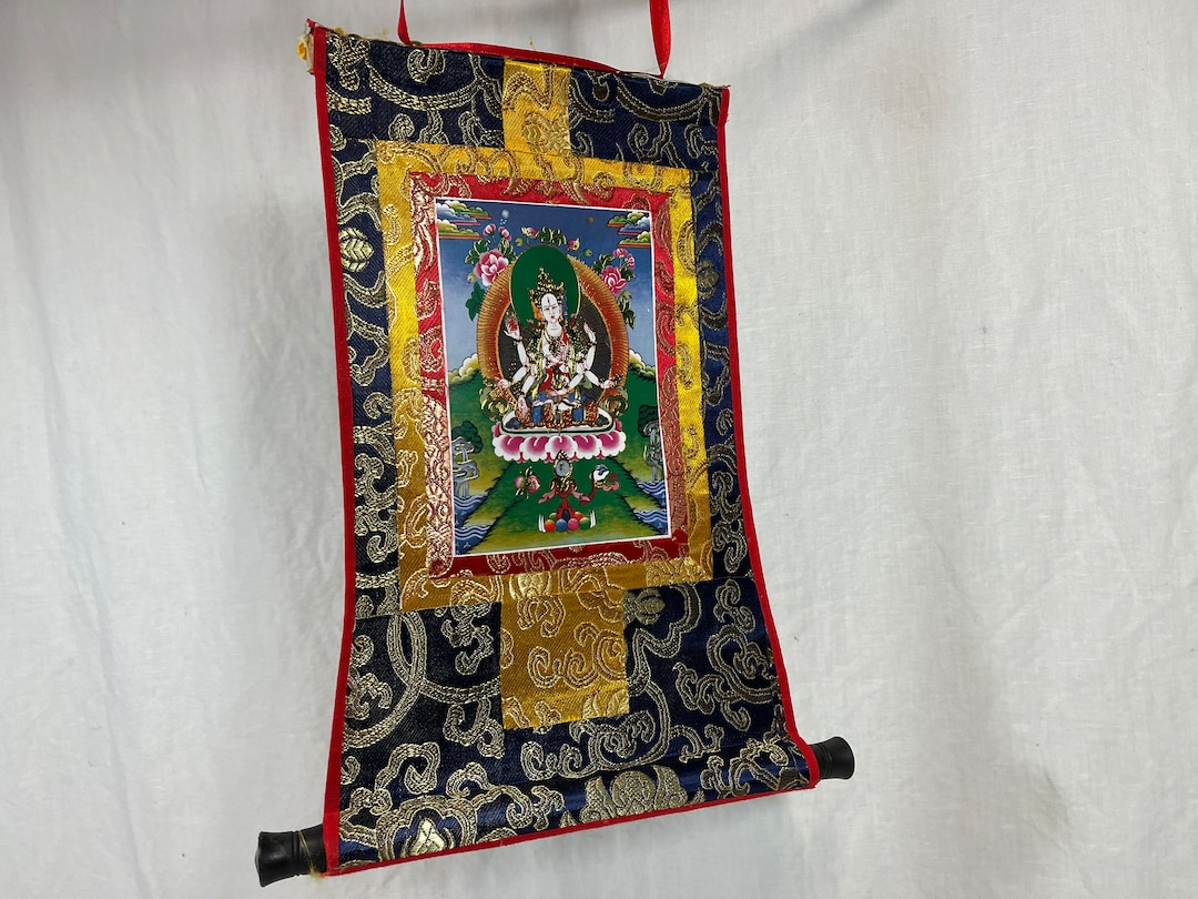 Mini Thangka Print of Tibetan Goddess - Etsy