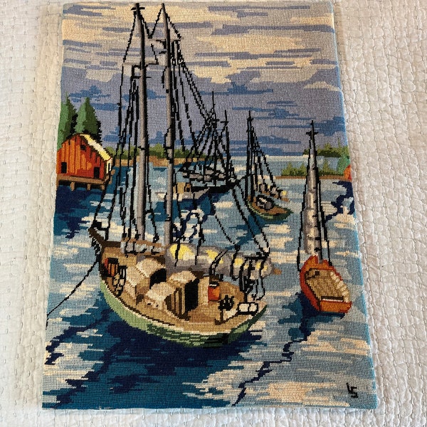 Needlepoint Ship - Etsy