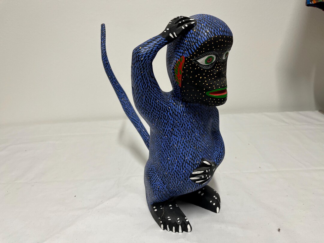 Alebrije Baboon Wood Carving by Oaxacan Pepe Santiago 1980's - Etsy