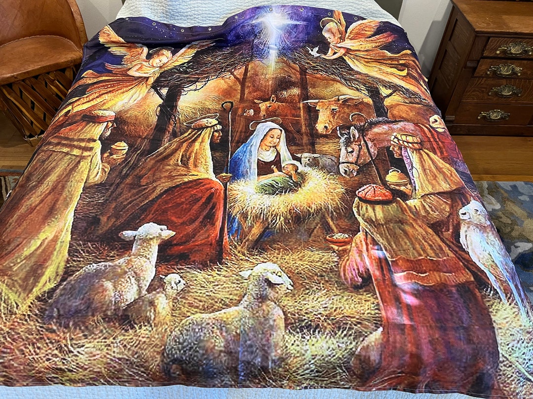 Nativity Scene Curtain - Etsy