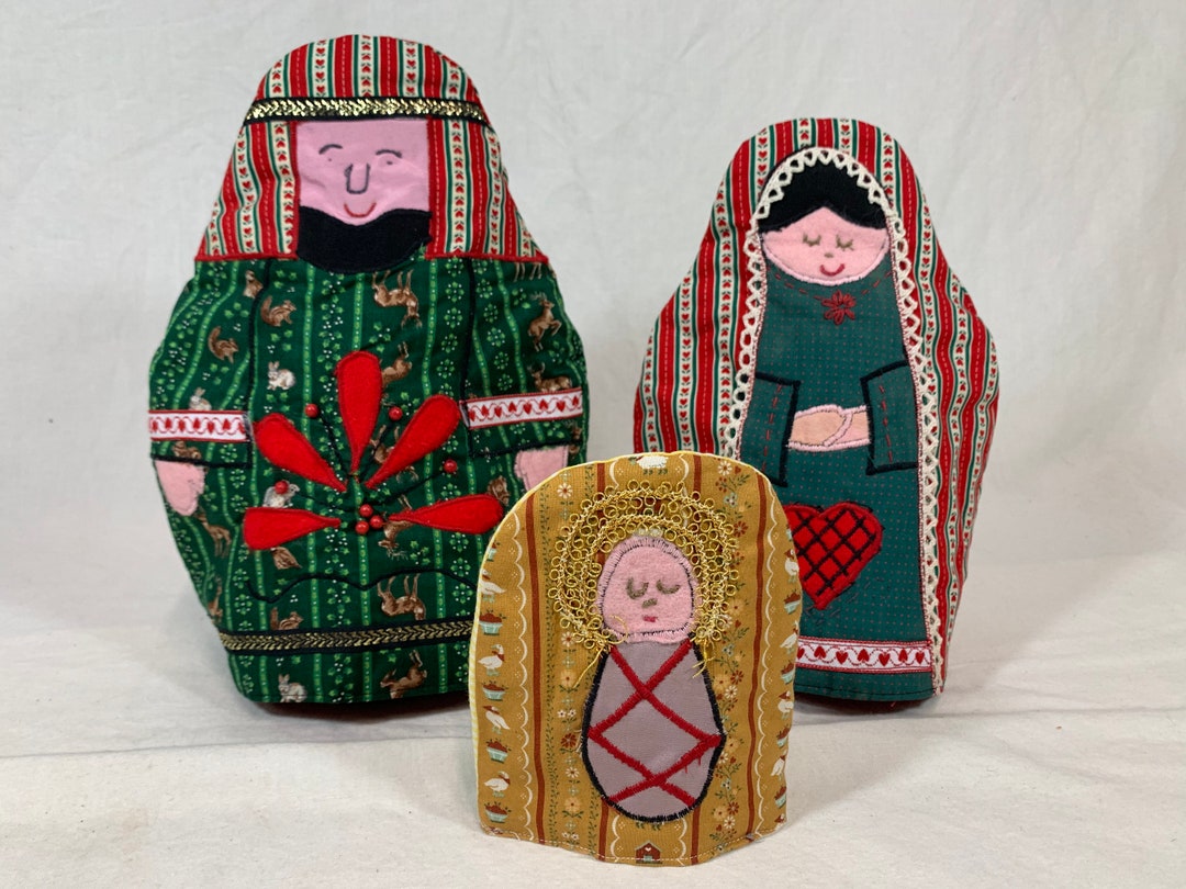 Nativity Hand Made Joseph, Mary and Jesus - Etsy