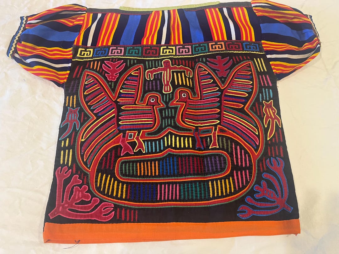 Mola Blouse Vintage Kuna Yala, Panama XS/S - Etsy