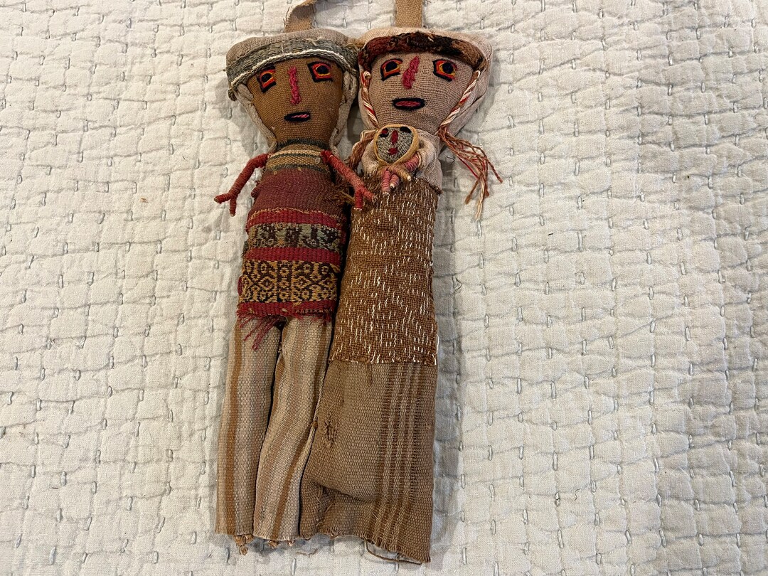 Peru Funeral Dolls Made From Ancient Chancay Textiles Prior to 1200 AD ...