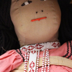 Apache 1960's Handmade Papoose Doll and Cradle Board - Native American ...
