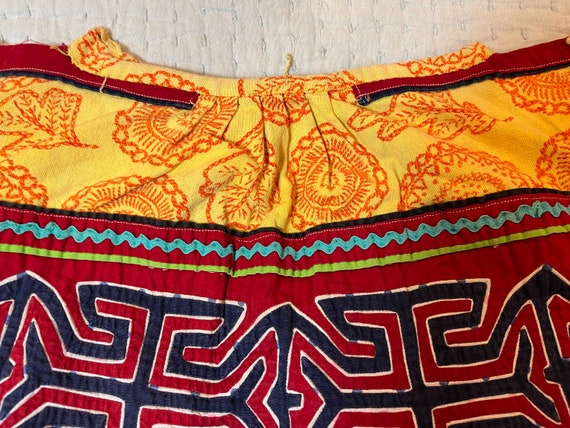 Mola blouse Kuna Yala Panama 1970's traditional XXS o… - Gem