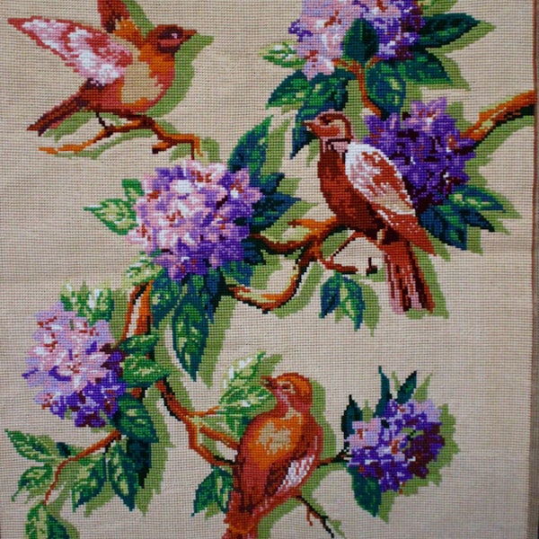 Bird Needlepoint - Etsy
