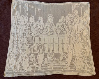 Last Supper Filet Crochet 34x36 Pattern Vintage Crochet Design PDF ...