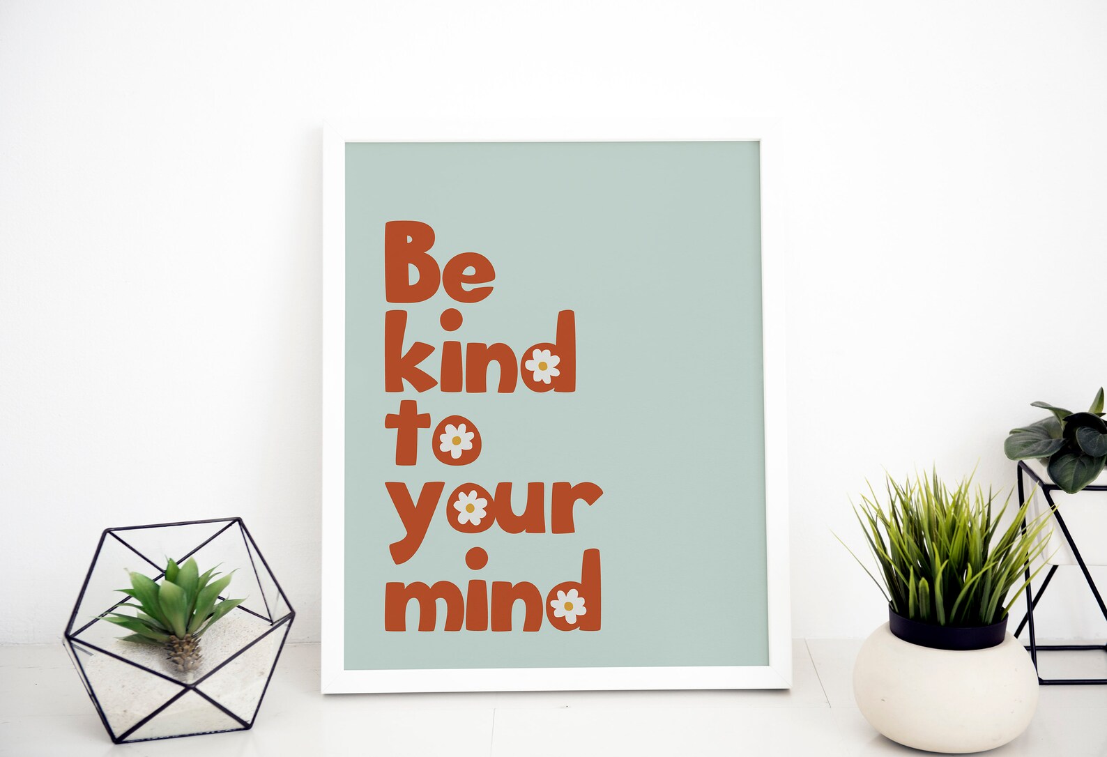Be Kind to Your Mind Print, Mental Health Art, Inspirational Art ...