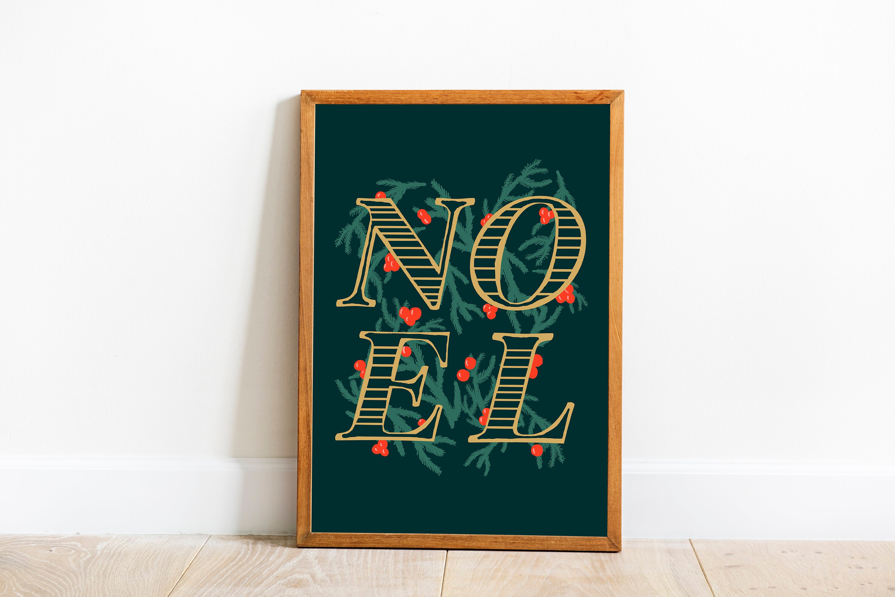 Noel Christmas Art Print Christmas Room Decor Holiday Wall - Etsy UK