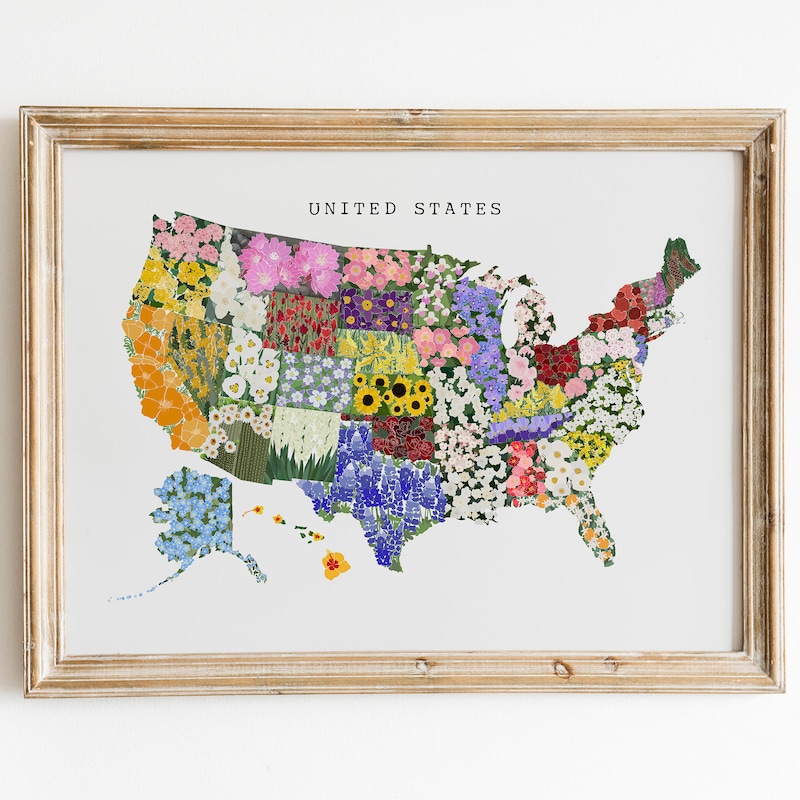 State Map Art Print - Etsy