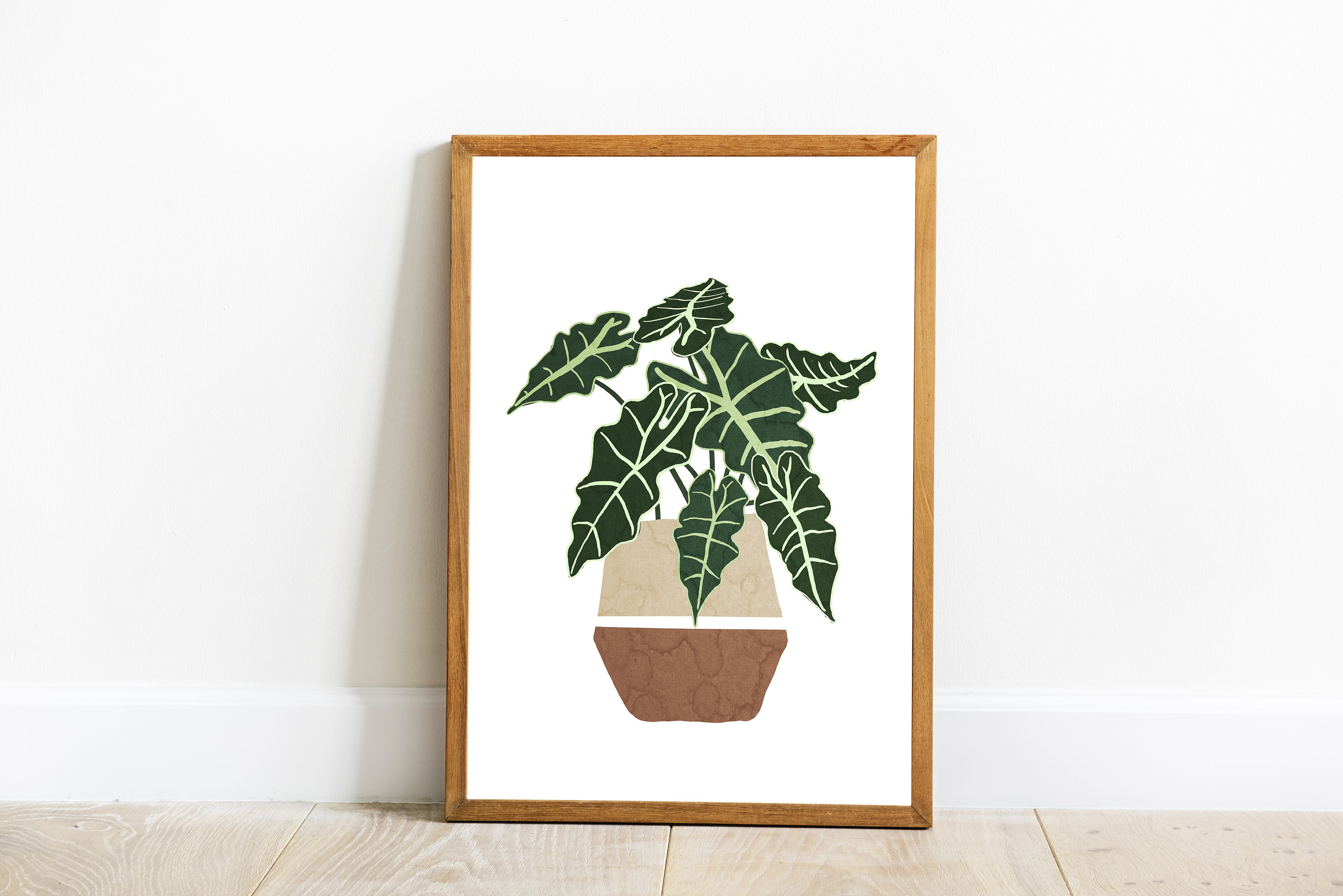 Alocasia Polly Wall Art Houseplant Art Print Houseplant - Etsy