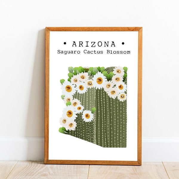 Arizona State Flower Poster - Etsy