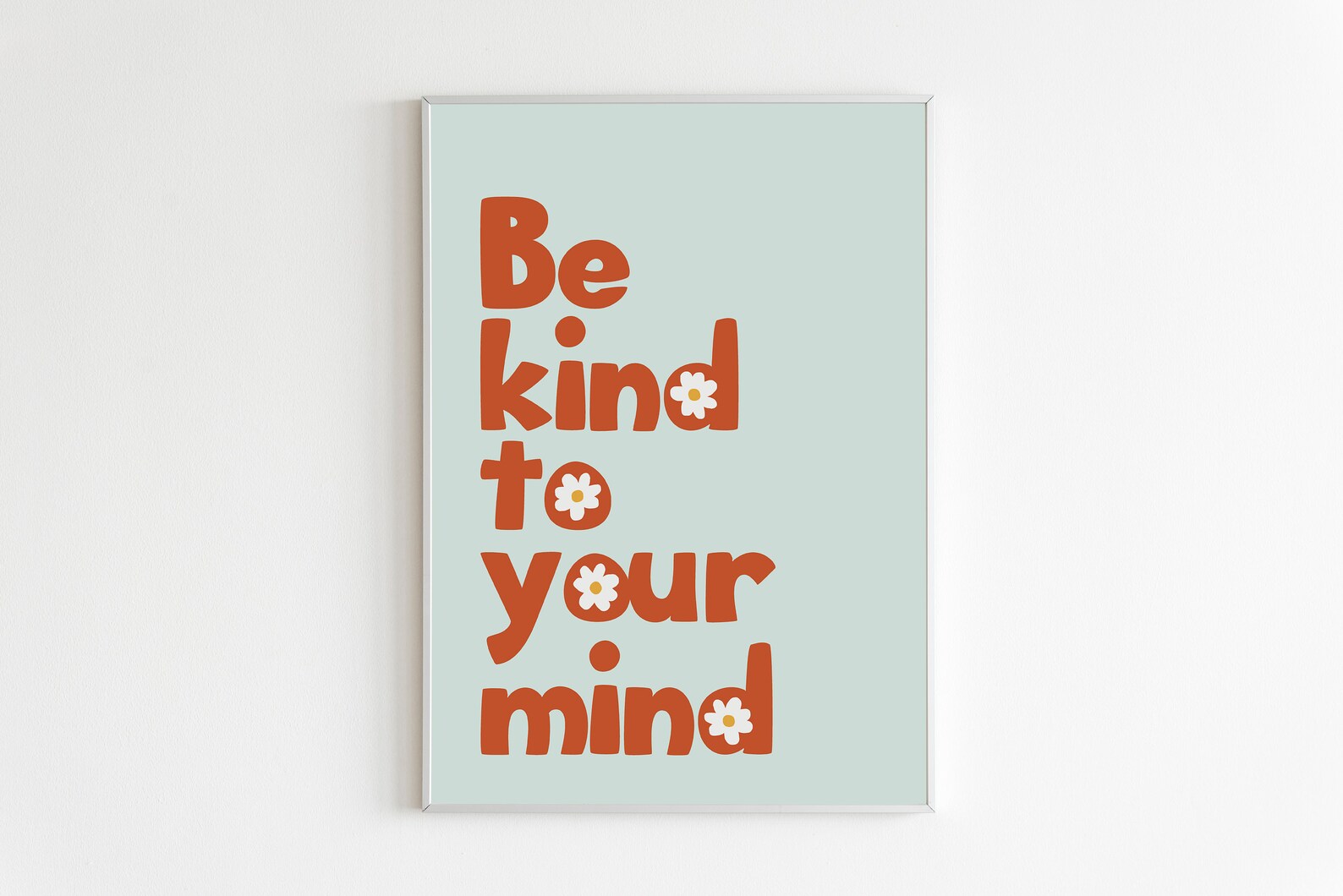 Be Kind to Your Mind Print, Mental Health Art, Inspirational Art ...