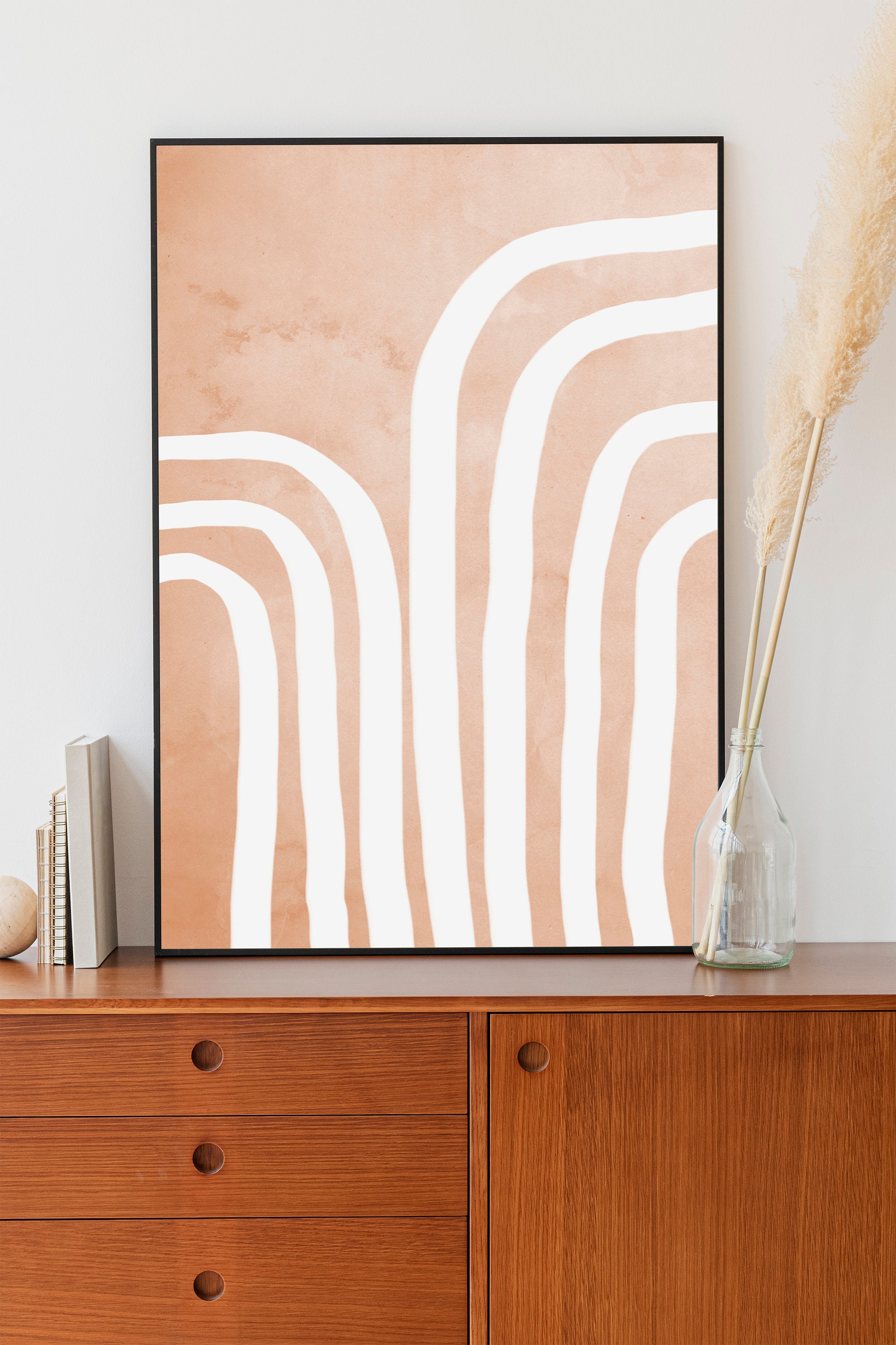 Neutral Boho Wall Art, Abstract Art Prints, Feminine Wall Art, Bohemian ...