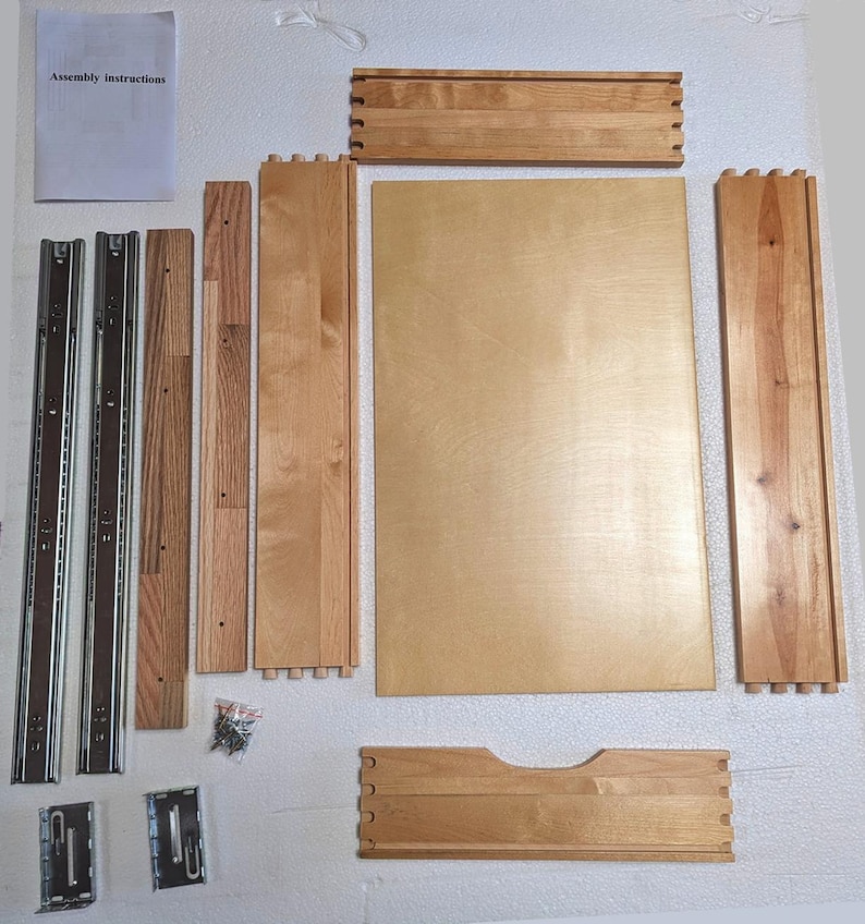 Solid Wood Drawer - Premade Size, Rustic Storage Solution for Home ...