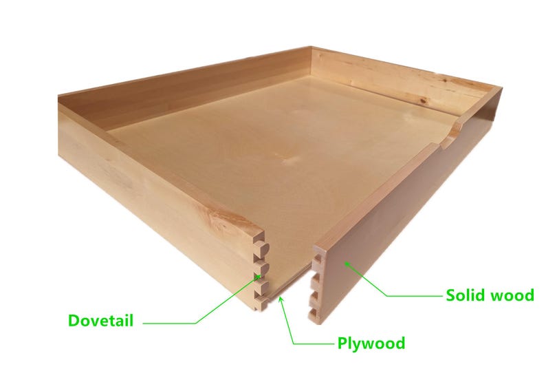 Solid Wood Drawer - Premade Size, Rustic Storage Solution for Home ...