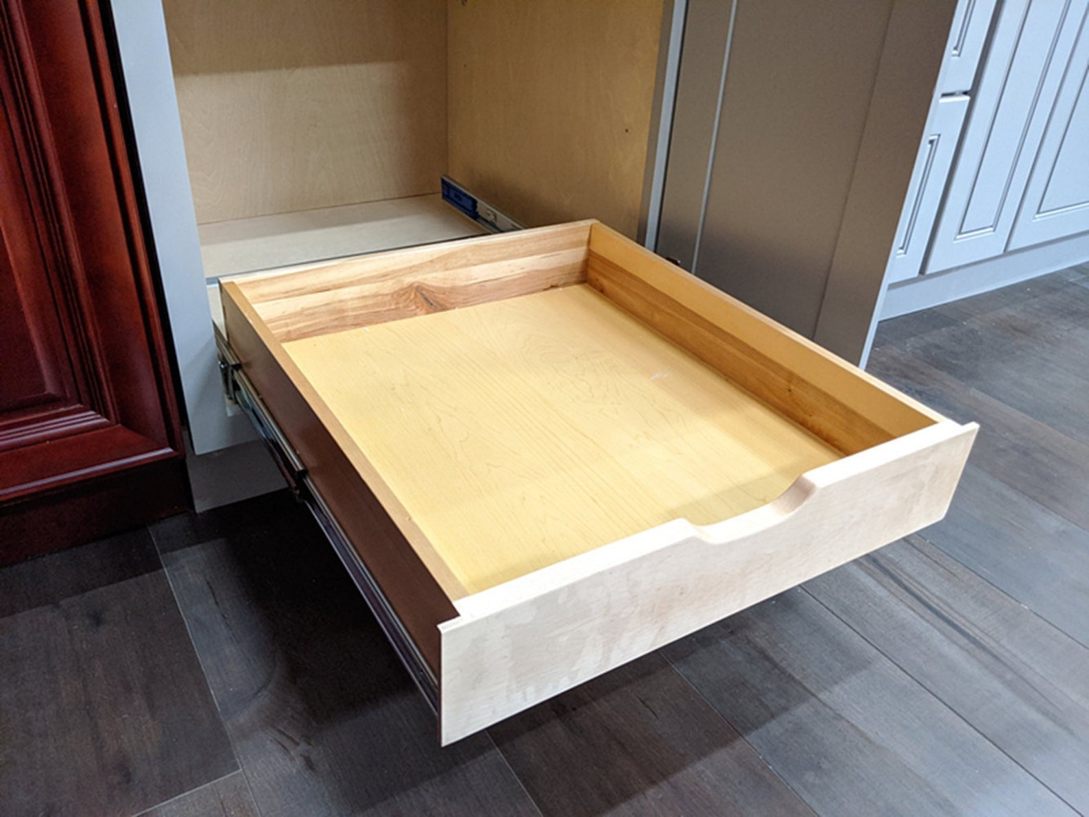 Soft Close Wooden Drawer Box Organizer Sliding Shelf Bathroom Vanity ...