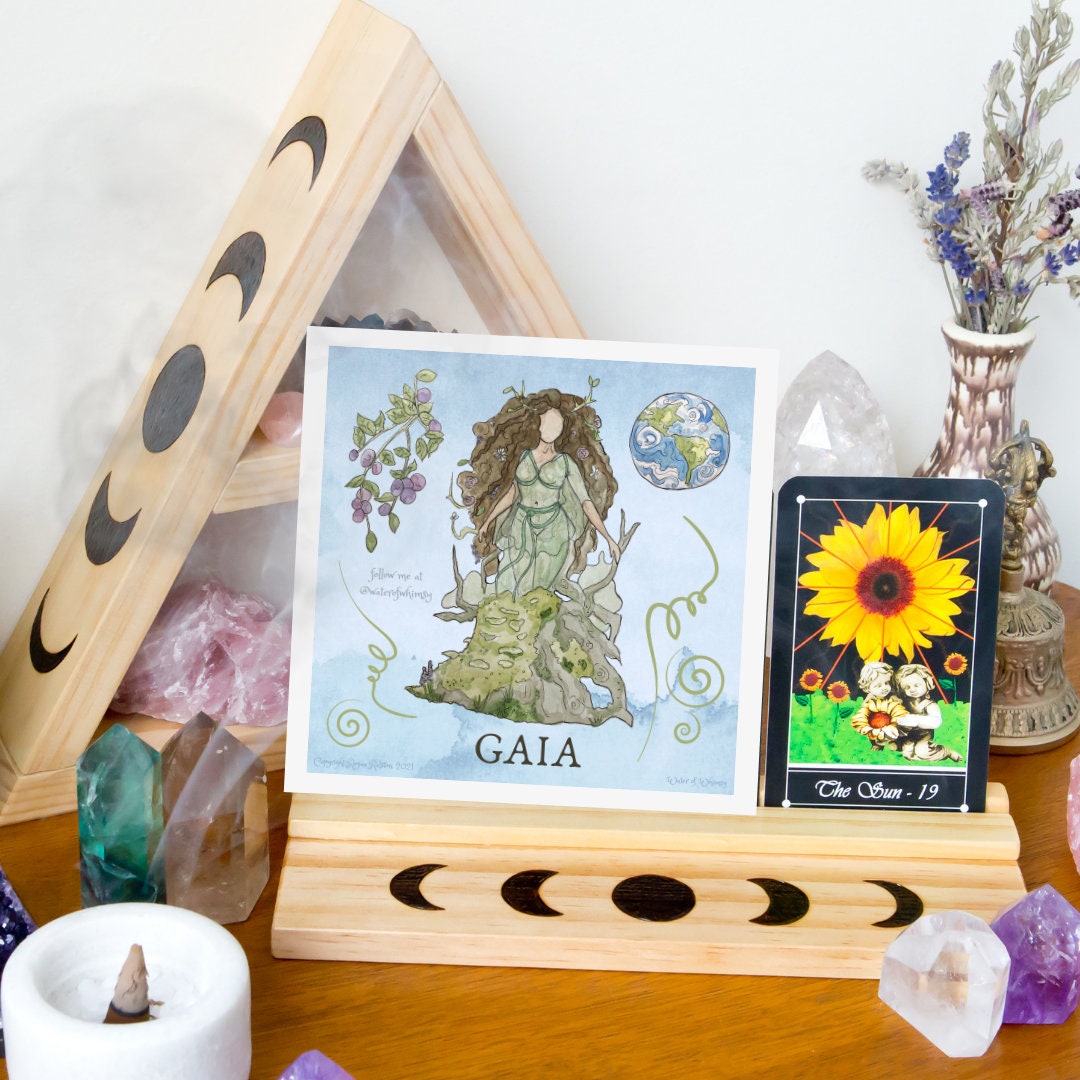 Gaia Icon Goddess & Deity Watercolor Illustration - Etsy