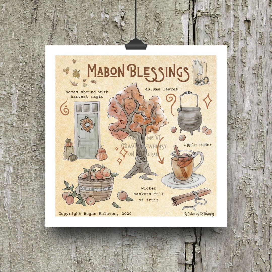 Mabon Blessings Print - Wall Art - Etsy