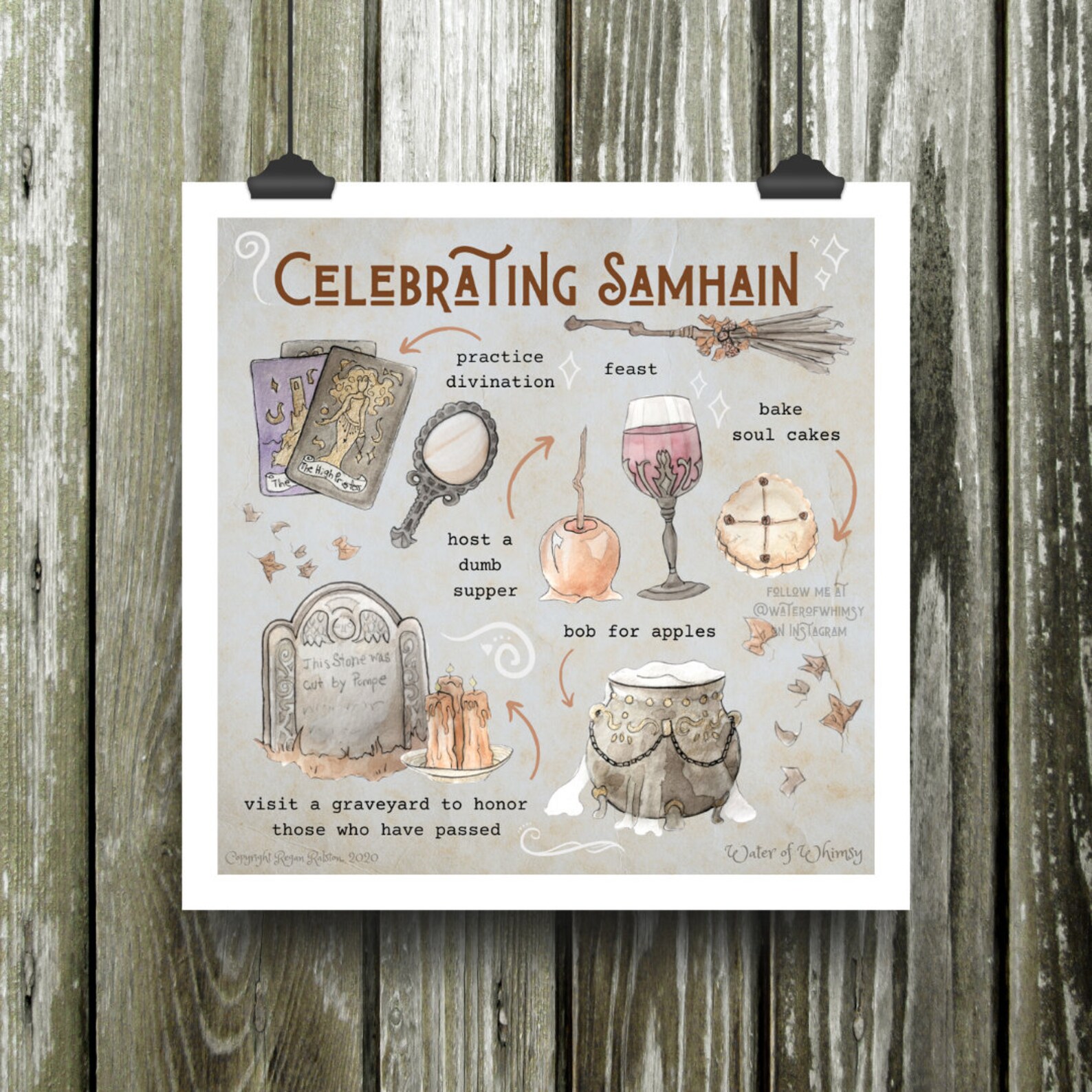 Celebrating Samhain Print Wall Art | Etsy