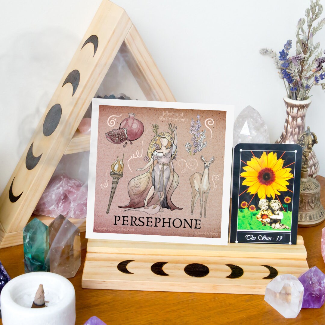 Persephone Icon Goddess & Deity Watercolor Illustration | Etsy