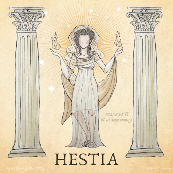 Goddess Hestia Drawing