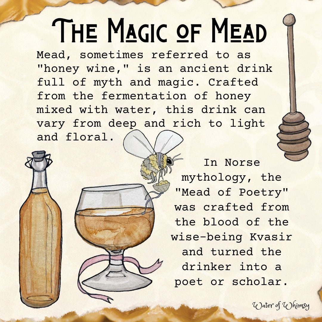 The Magic of Mead Witchy Wall Art - Etsy