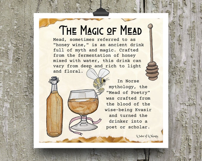 The Magic of Mead Witchy Wall Art - Etsy