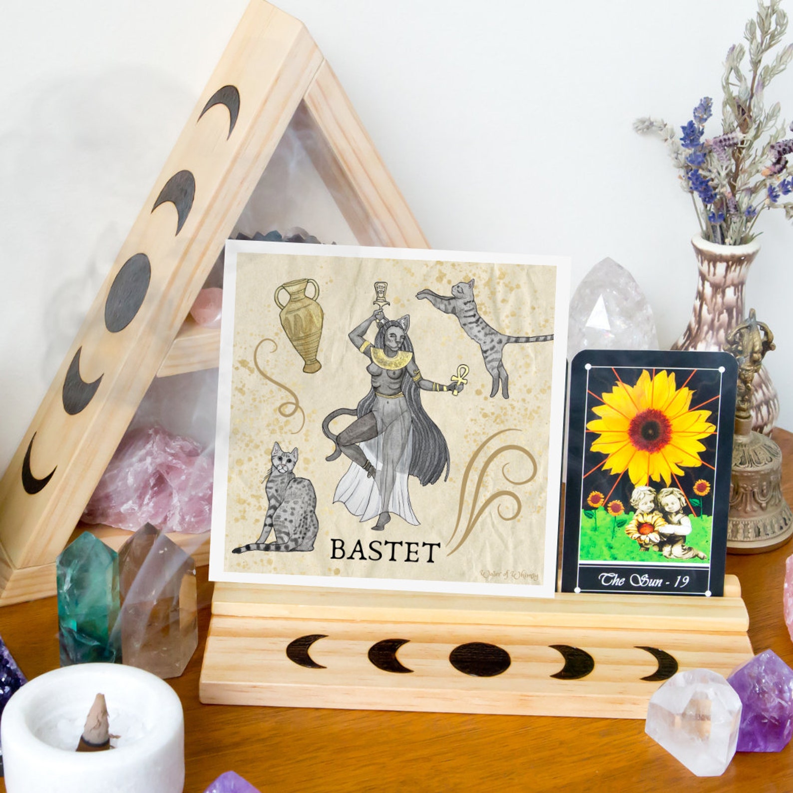 Bastet bast Icon Goddess & Deity Watercolor Illustration - Etsy