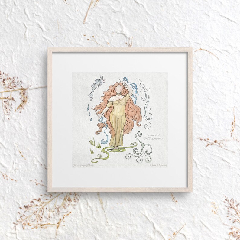 Danu Icon Goddess & Deity Watercolor Illustration - Etsy
