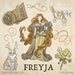 Freyja Icon Goddess & Deity Watercolor Illustration - Etsy