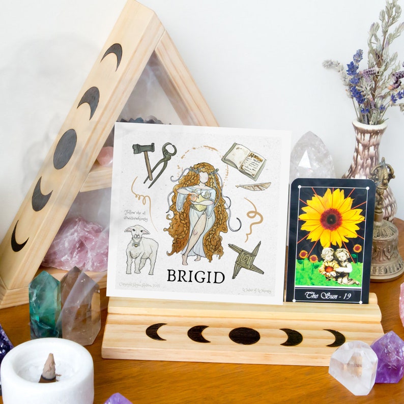 Brigid Icon Goddess & Deity Watercolor Illustration | Etsy