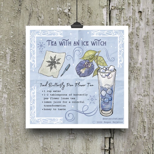 Tea With a Storm Witch Witchy Wall Art - Etsy