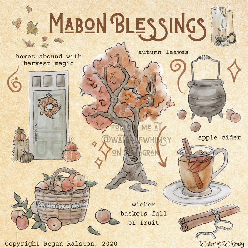 Mabon Blessings Print Wall Art - Etsy