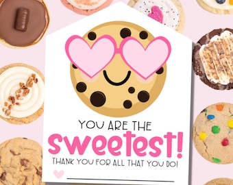 Cookie Gift Tag, Teacher Appreciation, Cookie Crumble, Employee ...