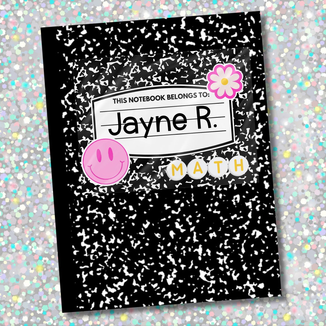 Friendship Bracelet Classroom Notebook Labels Editable Instant Download ...
