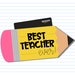 Teacher Appreciation Pencil Gift Card Holder Gift Tag Instant Download ...