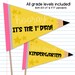 First Day of School Pencil Pennant Flag Instant Download Printable - Etsy