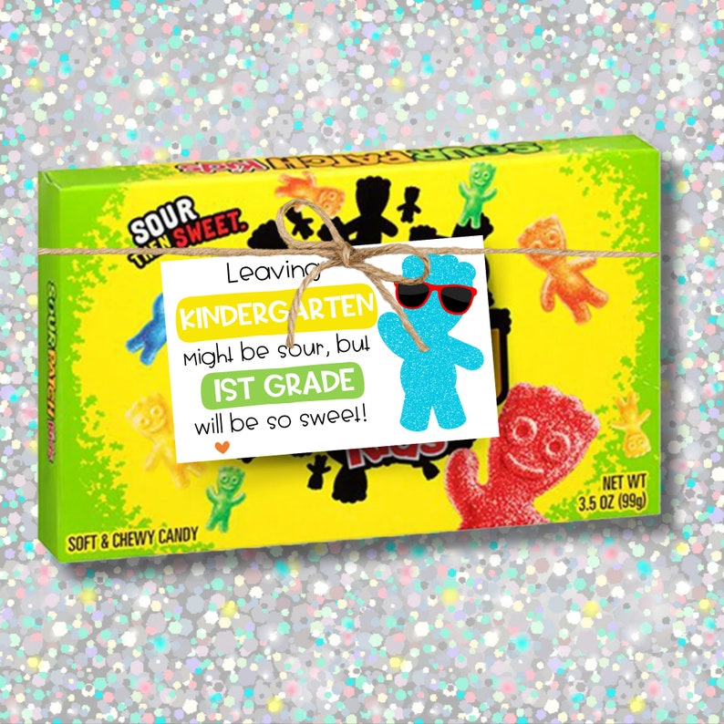 End of Year Sweet Sour Gift Tag Instant Download Printable - Etsy