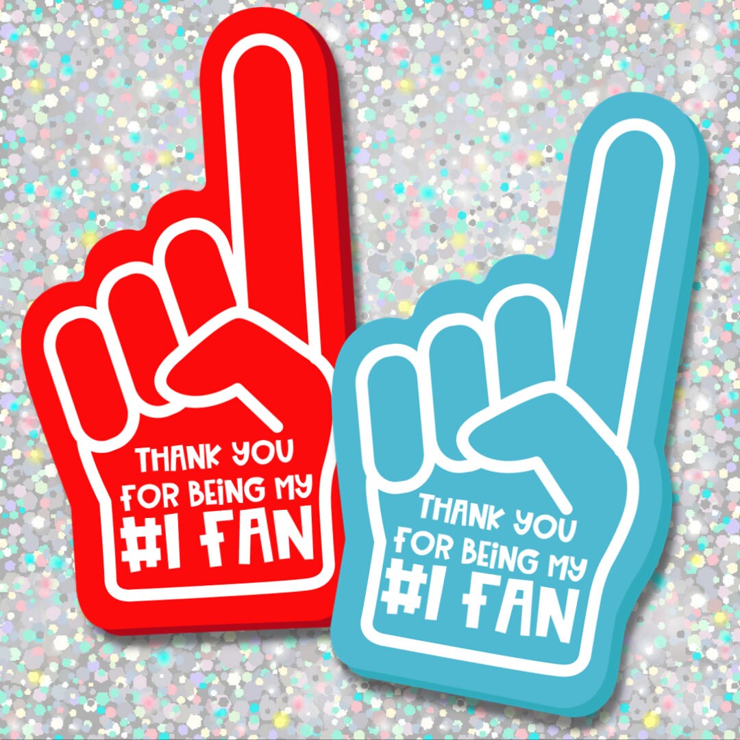 Number 1 Fan Gift Tag Instant Download Printable - Etsy