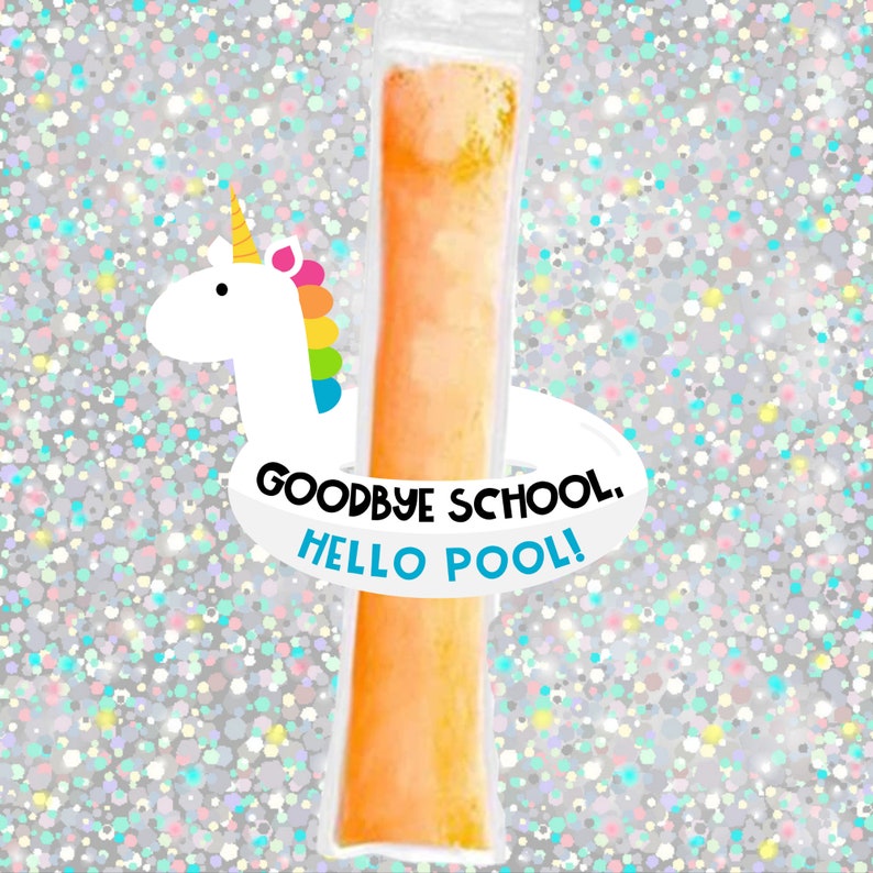 Goodbye School Hello Pool Float Popsicle Tag Instant Download - Etsy