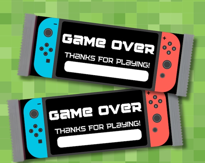 Printable Nintendo NES Controller Hershey's Chocolate Bar Wrapper ...