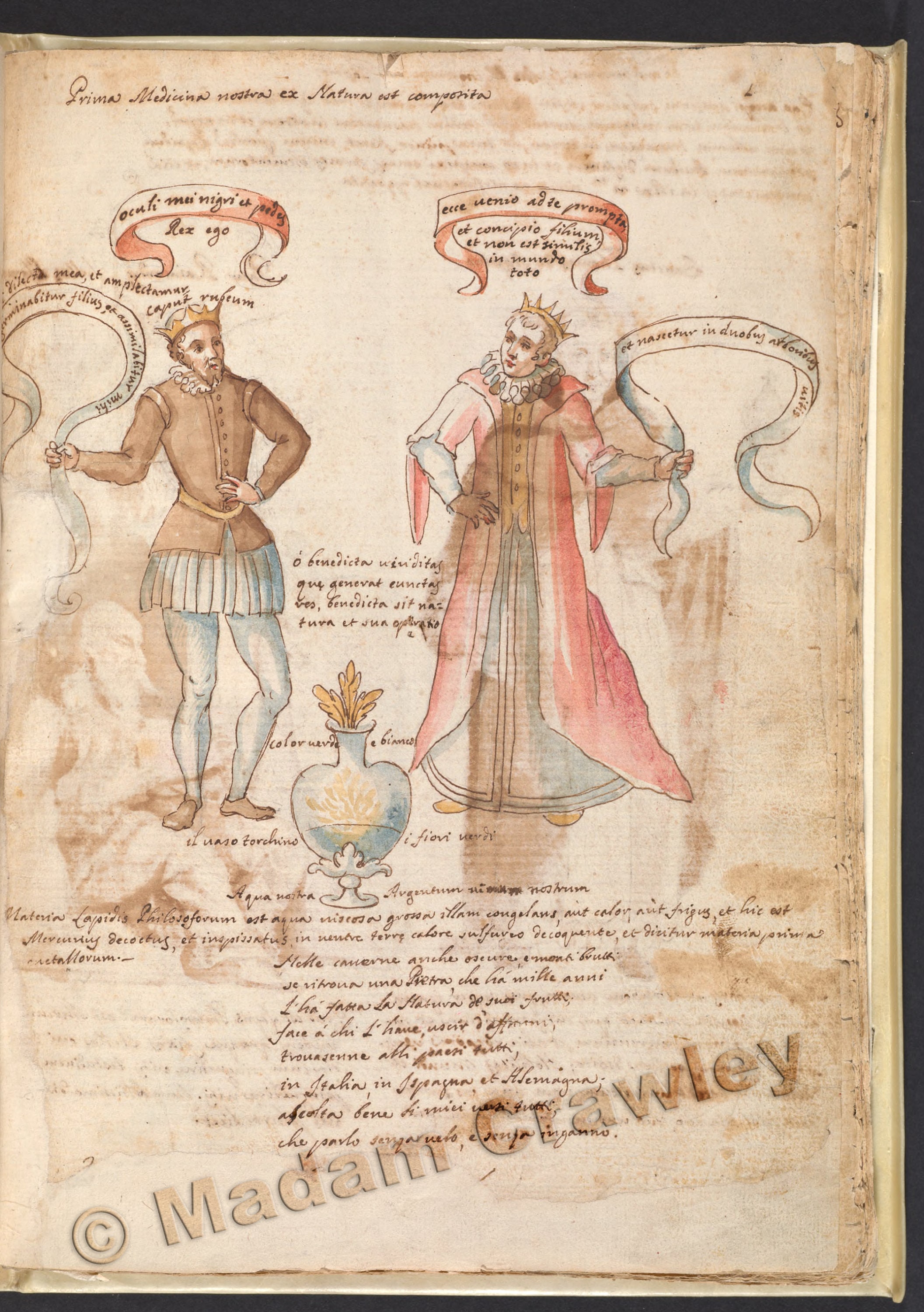 Ancient Alchemy Manuscript RARE! 118 Pages From 1606. Beautiful Quality ...