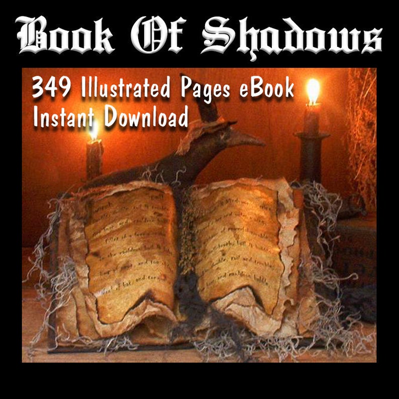 BOOK OF SHADOWS Rare! 349 Hand Illustrated Pages for Anyone Interested ...