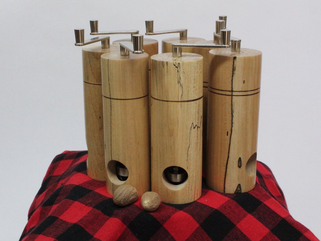 Unique Wooden Nutmeg Mill. Easily Grate Fresh Whole Nutmeg Without Risk ...