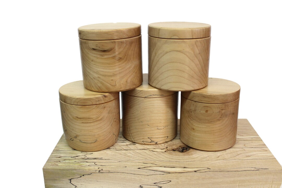 Unique Salt Cellar Made of Spalted Maple Wood - Etsy