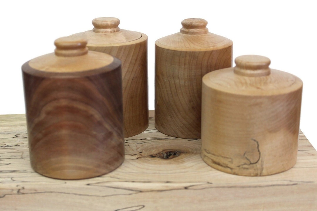 Unique Salt Cellar Made of Spalted Maple Wood - Etsy